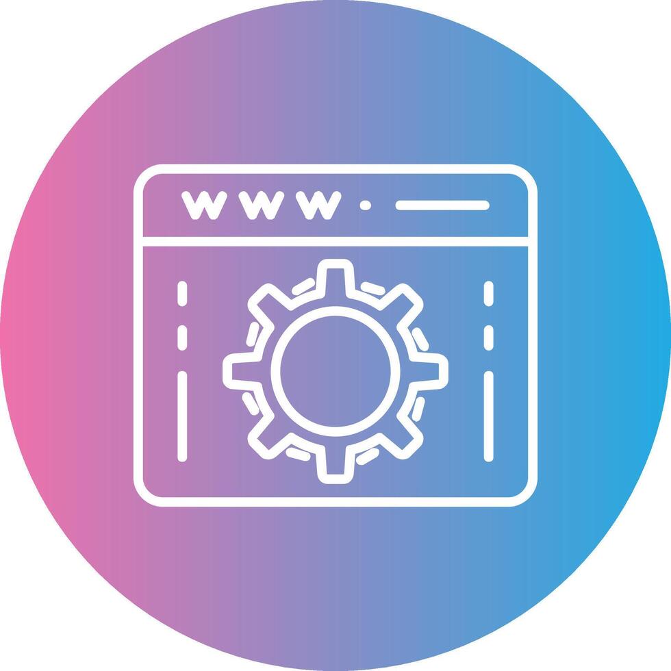 Web Optimization Line Gradient Circle Icon 43429685 Vector Art at Vecteezy