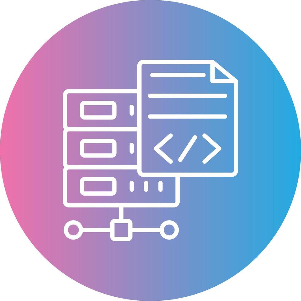 Programming Language Line Gradient Circle Icon 43430122 Vector Art At Vecteezy