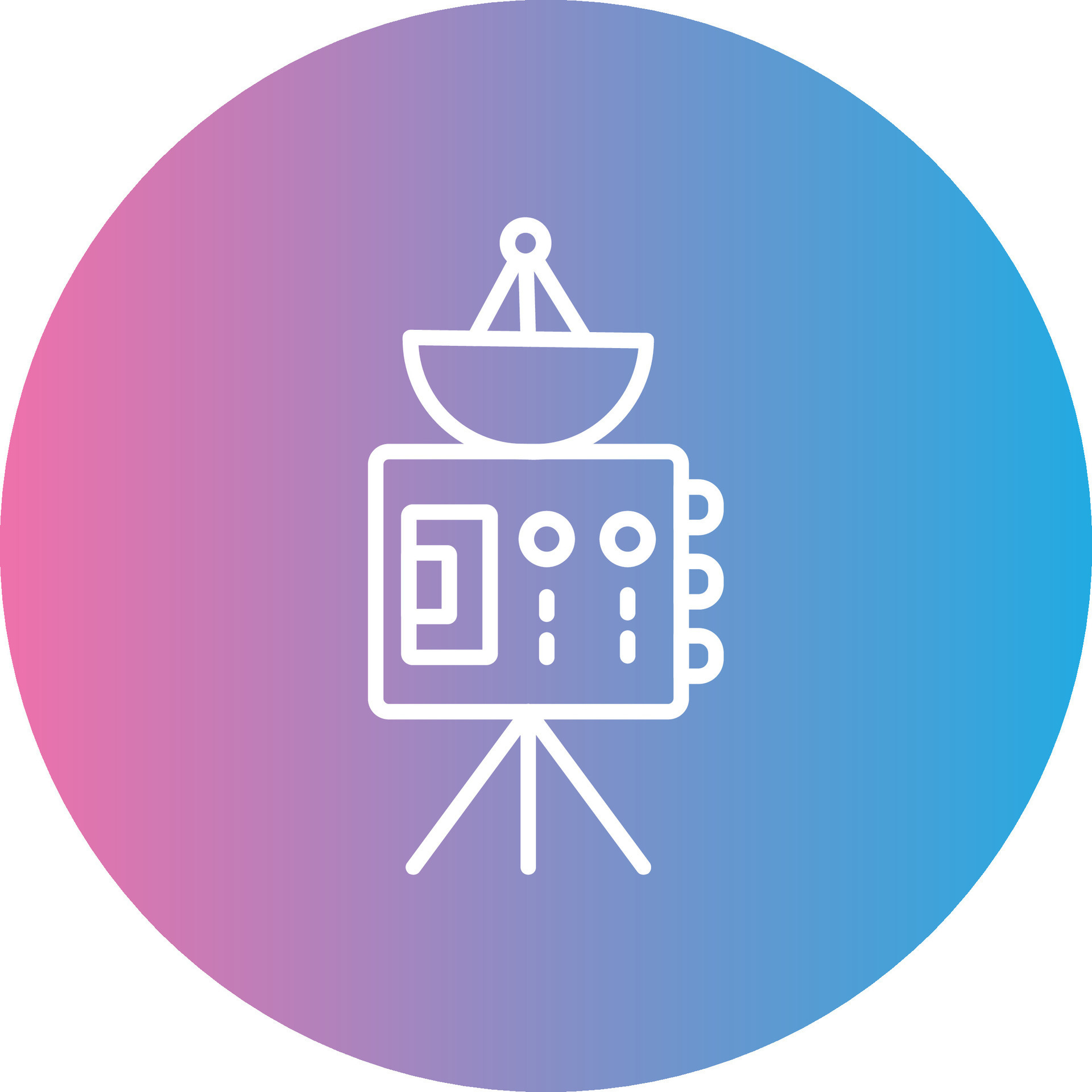 Probe Line Gradient Circle Icon 43430243 Vector Art at Vecteezy