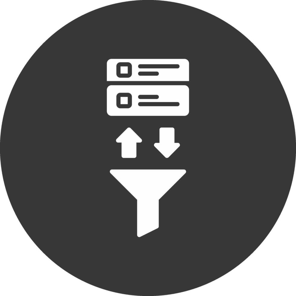 Filtering Glyph Inverted Icon 43430814 Vector Art at Vecteezy