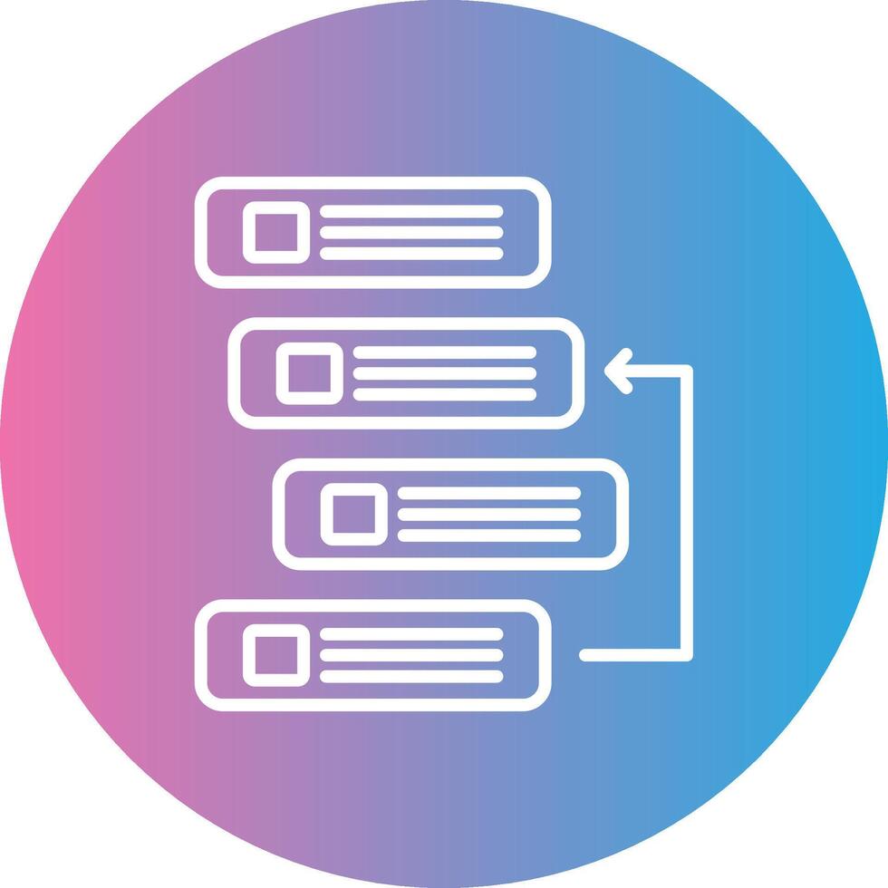 Backlog Line Gradient Circle Icon 43431822 Vector Art at Vecteezy