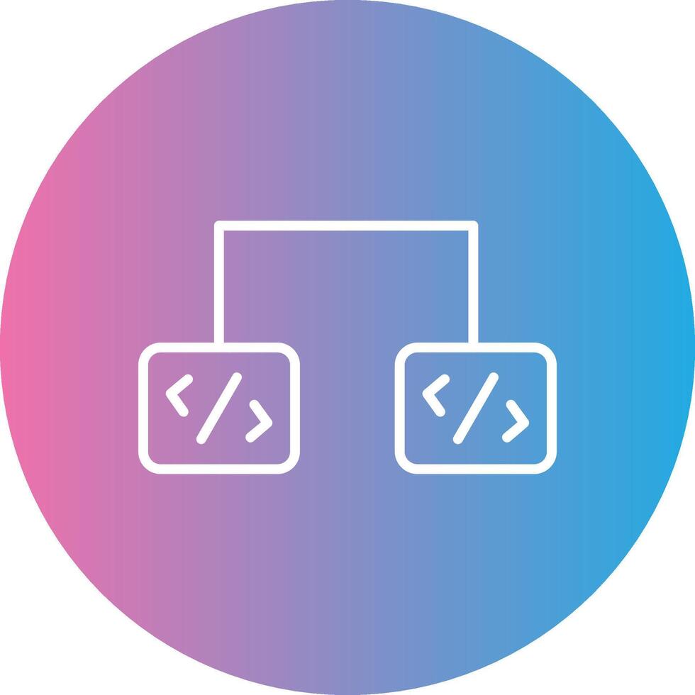 Software Development Line Gradient Circle Icon 43431827 Vector Art at ...