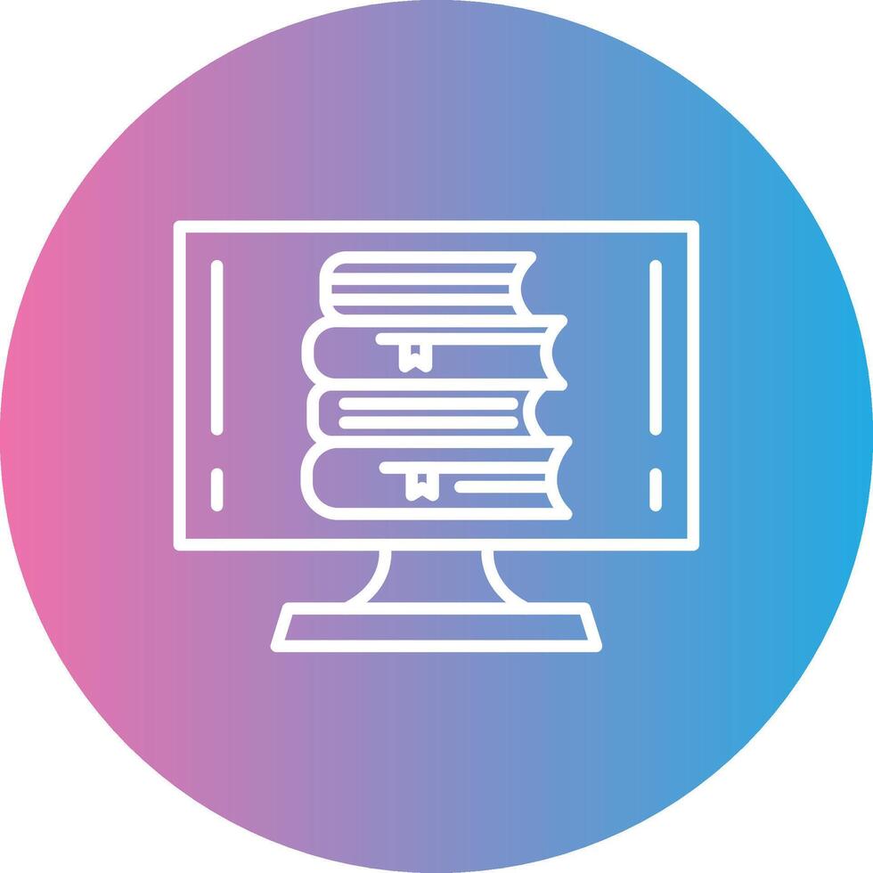 OnLine Gradient Circle Library Line Gradient Circle Icon 43432329 ...