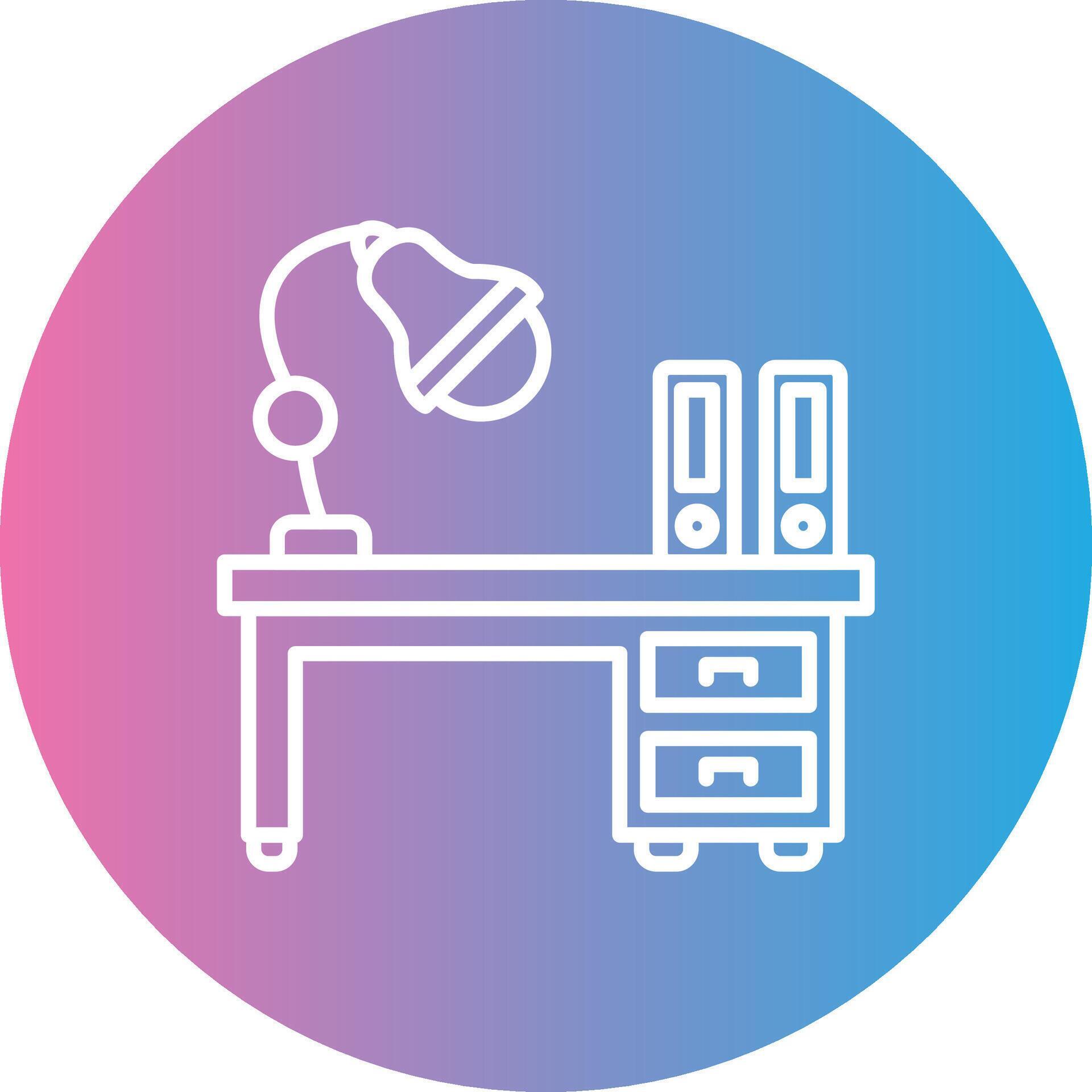 Workspace Line Gradient Circle Icon 43432426 Vector Art At Vecteezy