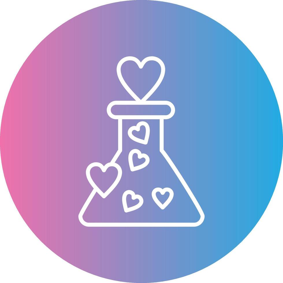 Flask Line Gradient Circle Icon 43433193 Vector Art At Vecteezy
