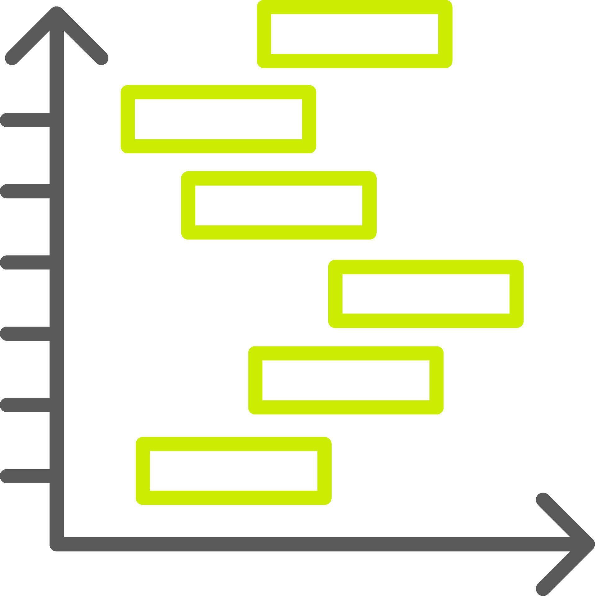 Gnatt Chart Line Two Color Icon 43434453 Vector Art at Vecteezy