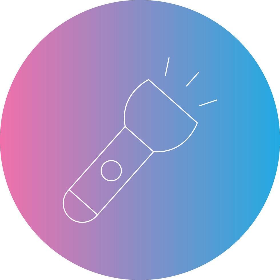 Torch Line Gradient Circle Icon 43435509 Vector Art at Vecteezy