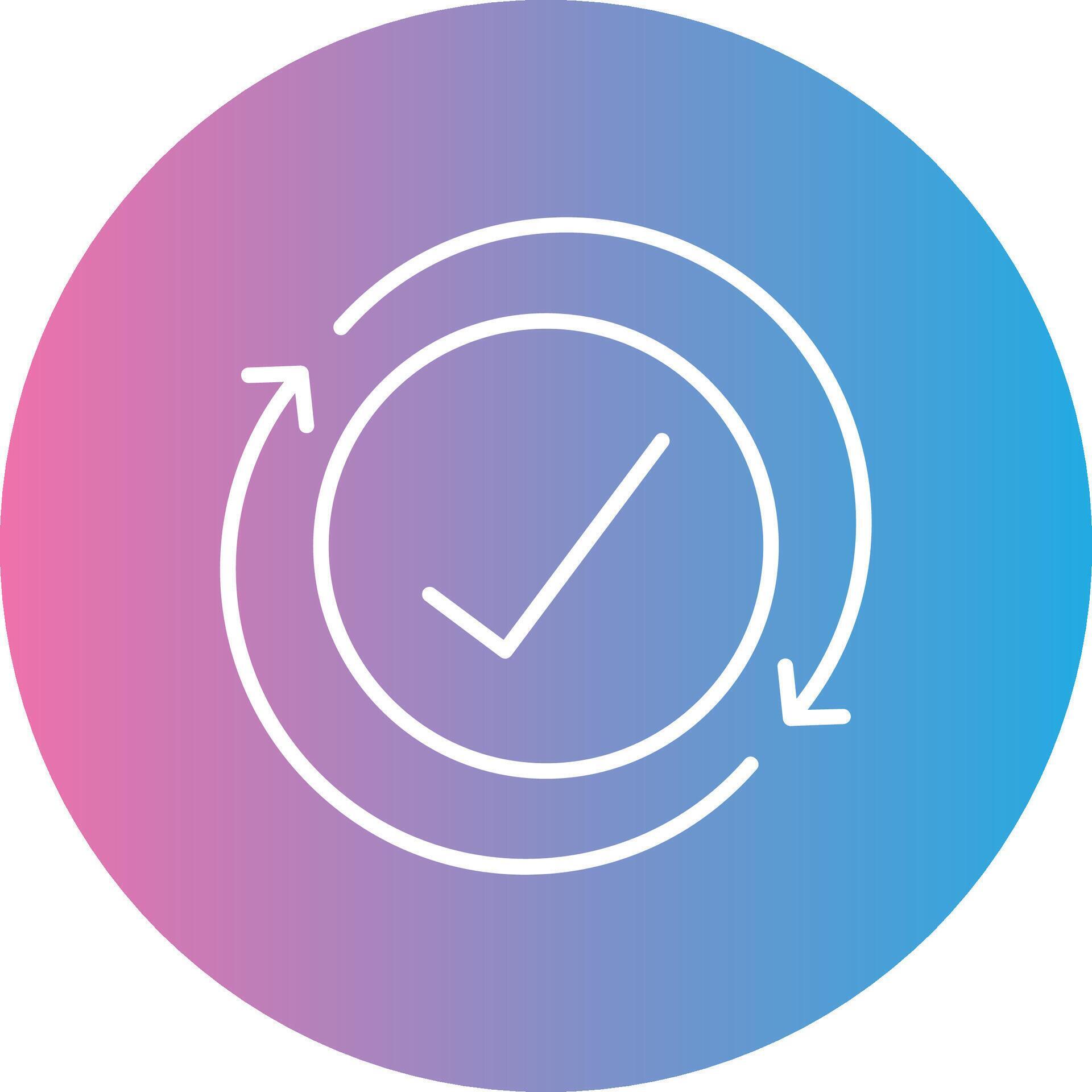 Iteration Line Gradient Circle Icon 43436386 Vector Art at Vecteezy