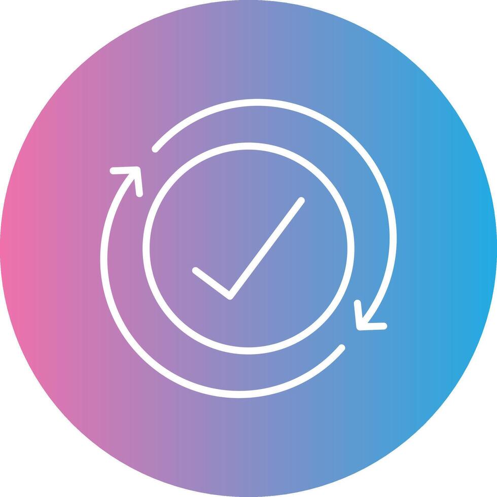 Iteration Line Gradient Circle Icon 43436386 Vector Art at Vecteezy