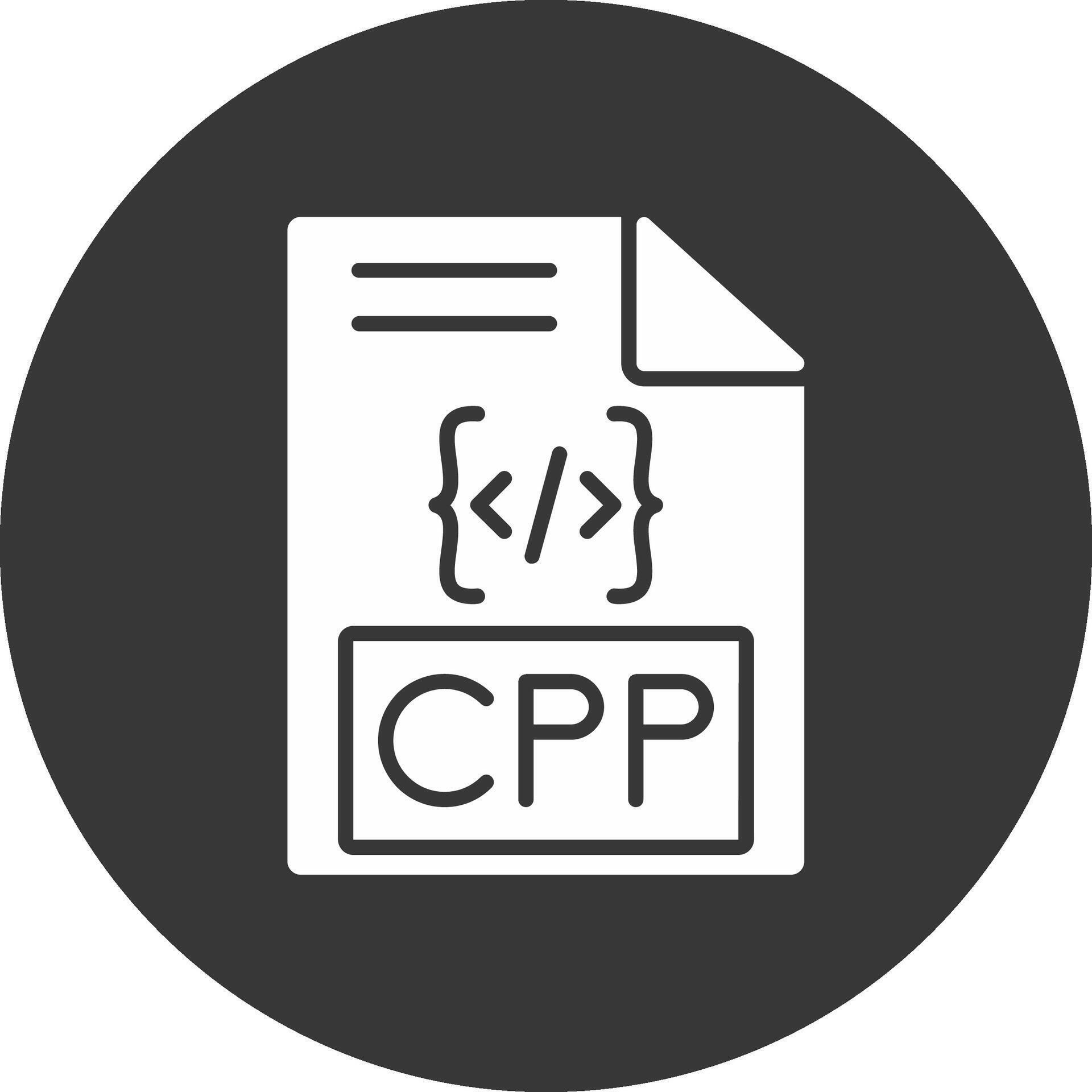 Cpp Glyph Inverted Icon 43436476 Vector Art at Vecteezy