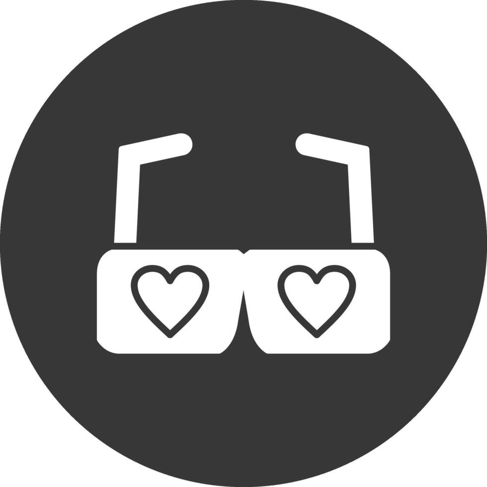 Heart Glasses Glyph Inverted Icon 43437104 Vector Art At Vecteezy