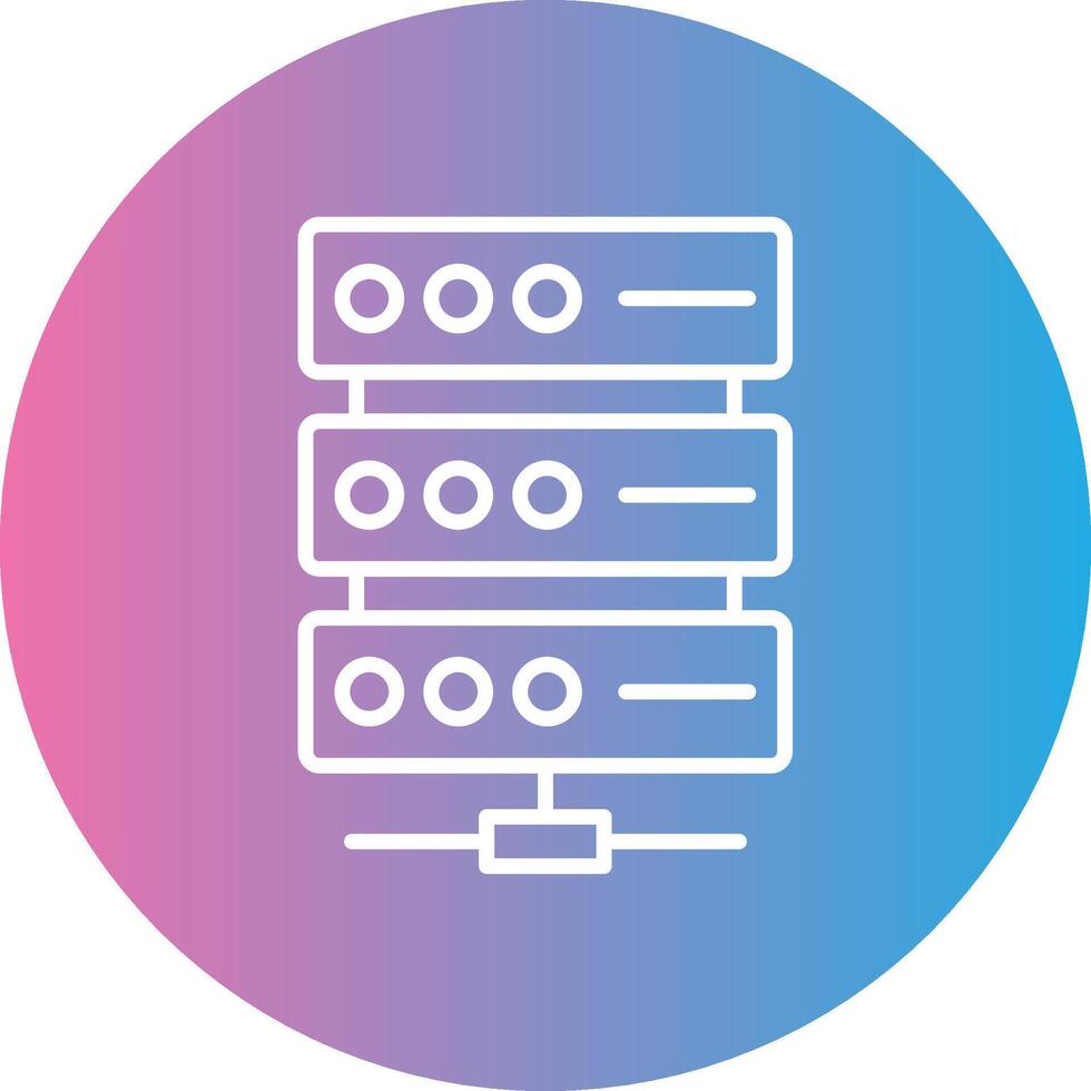 Server Line Gradient Circle Icon 43440310 Vector Art at Vecteezy