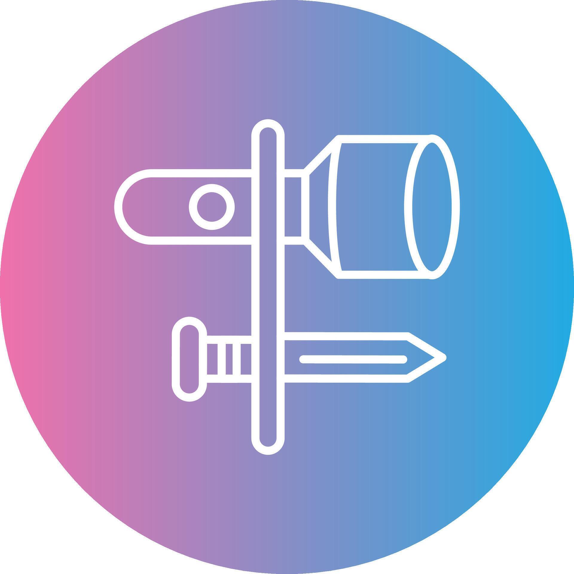 Torch Line Gradient Circle Icon 43441939 Vector Art at Vecteezy