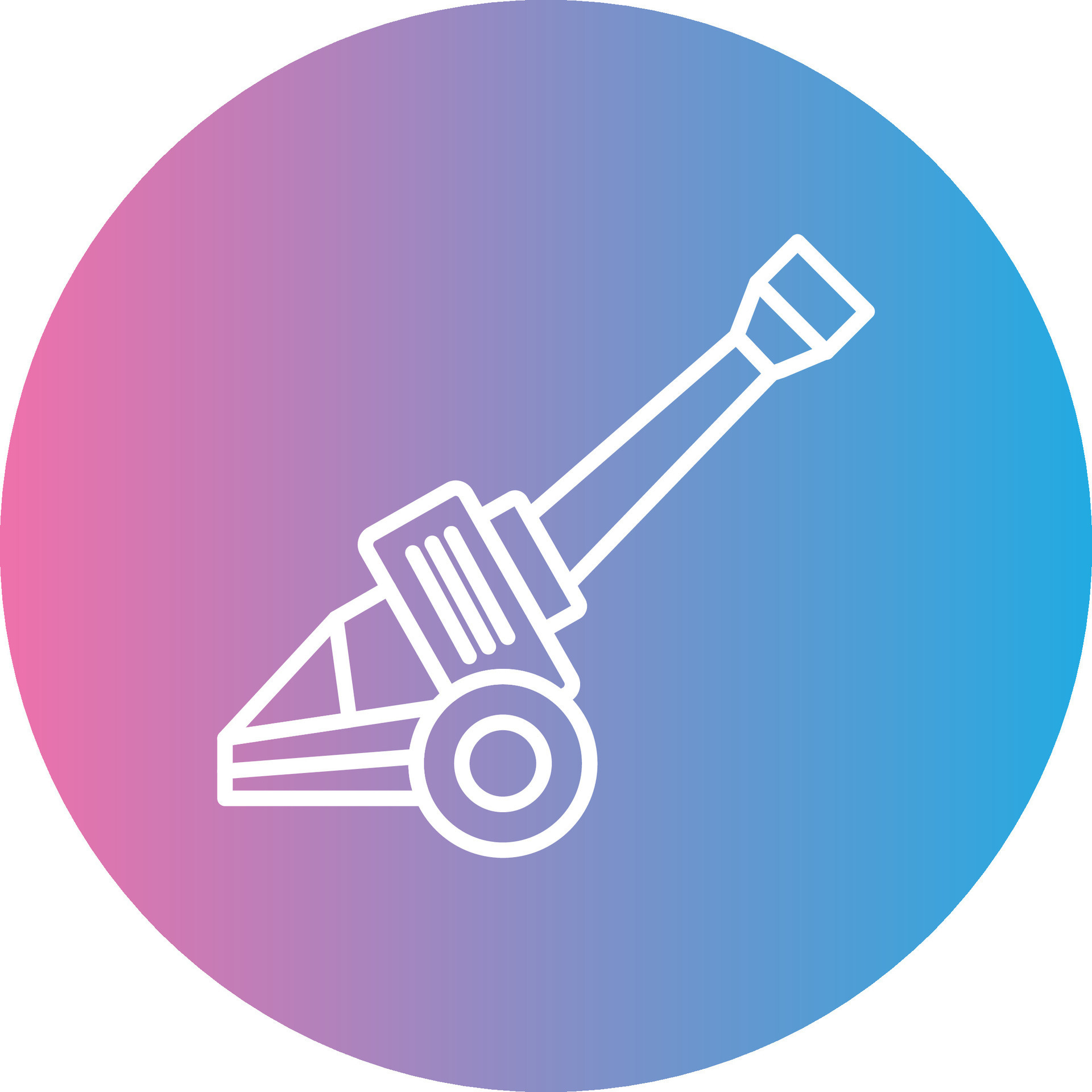 Artillery Line Gradient Circle Icon 43441999 Vector Art At Vecteezy