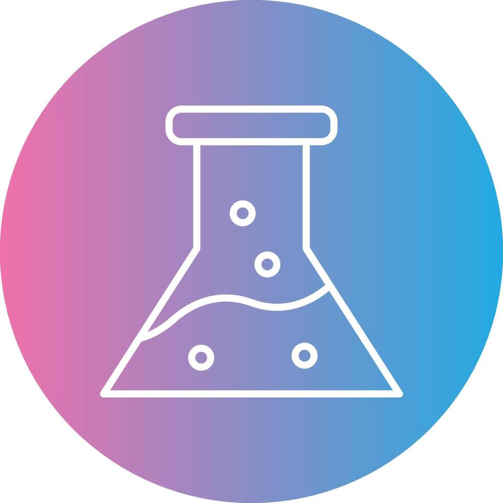 Flask Line Gradient Circle Icon 43443340 Vector Art At Vecteezy