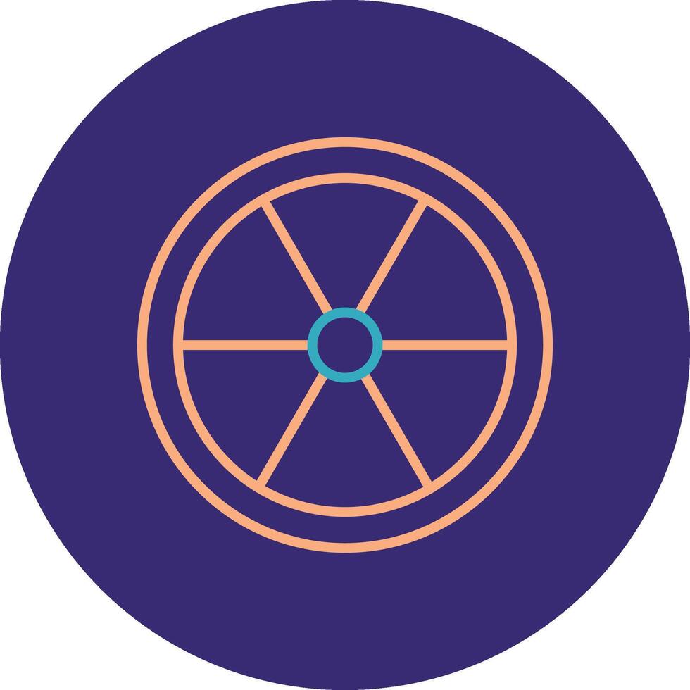 Color Wheel Line Two Color Circle Icon 43444740 Vector Art at Vecteezy