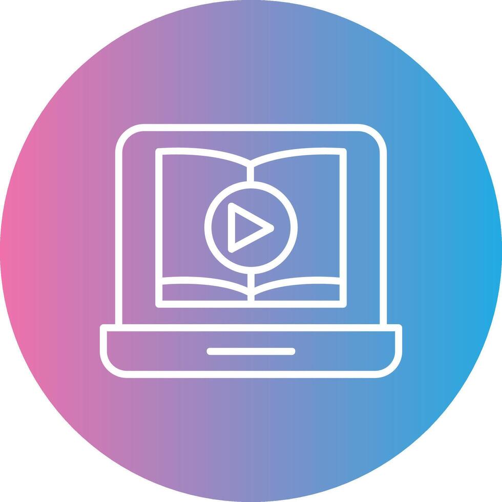 Tutorial Line Gradient Circle Icon 43446176 Vector Art at Vecteezy