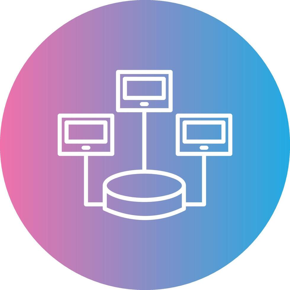 Distributed Database Line Gradient Circle Icon 43449232 Vector Art At Vecteezy