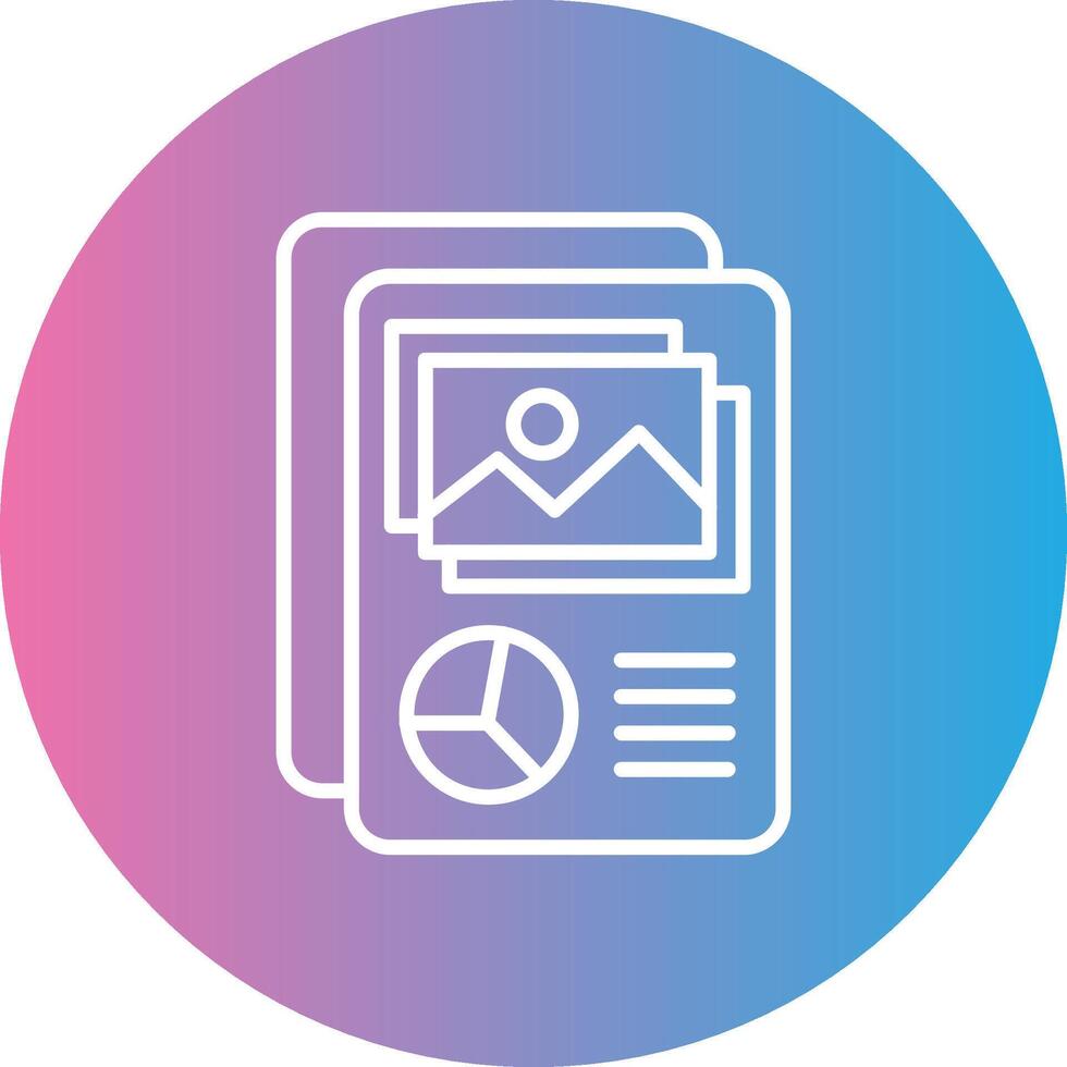 Unstructured Data Line Gradient Circle Icon 43449396 Vector Art at Vecteezy