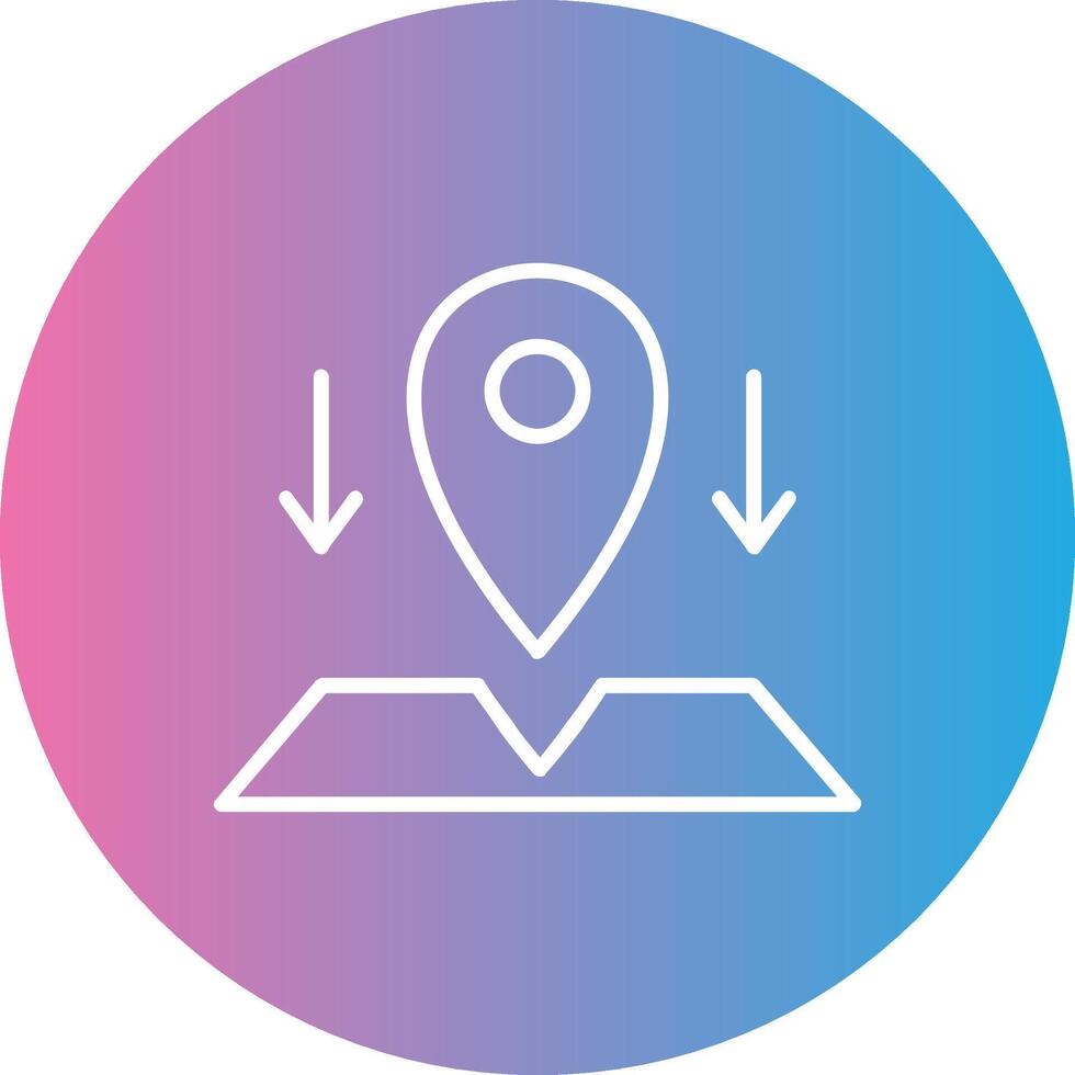 Locations Line Gradient Circle Icon 43449693 Vector Art at Vecteezy
