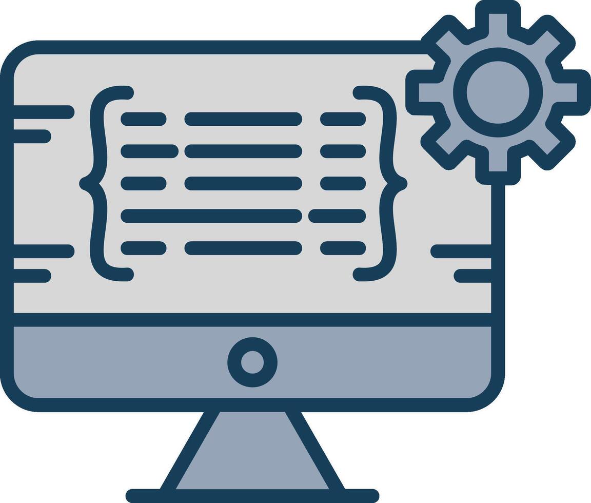 Programming Line Filled Grey Icon 43450646 Vector Art at Vecteezy