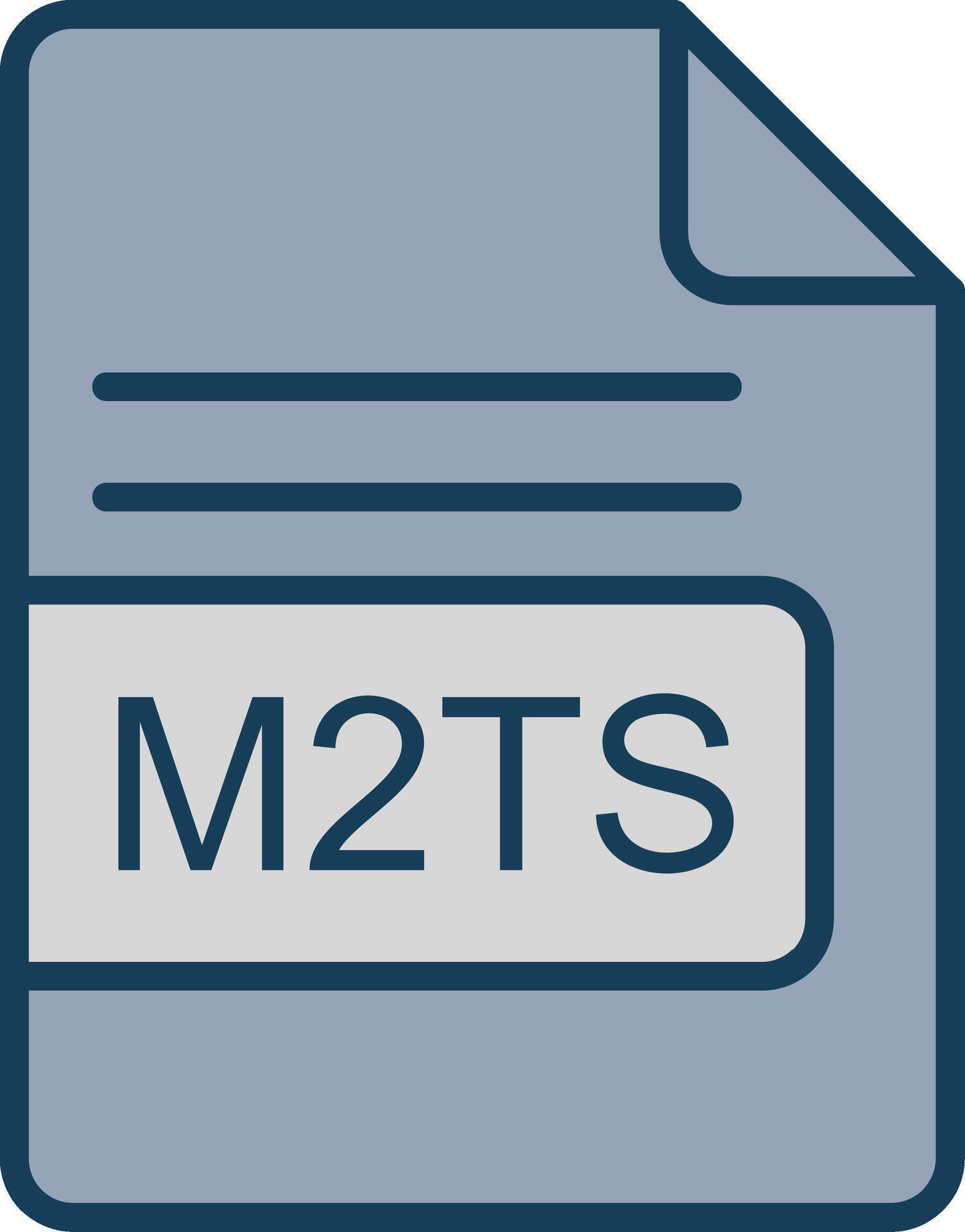 M2TS File Format Line Filled Grey Icon 43451447 Vector Art at Vecteezy