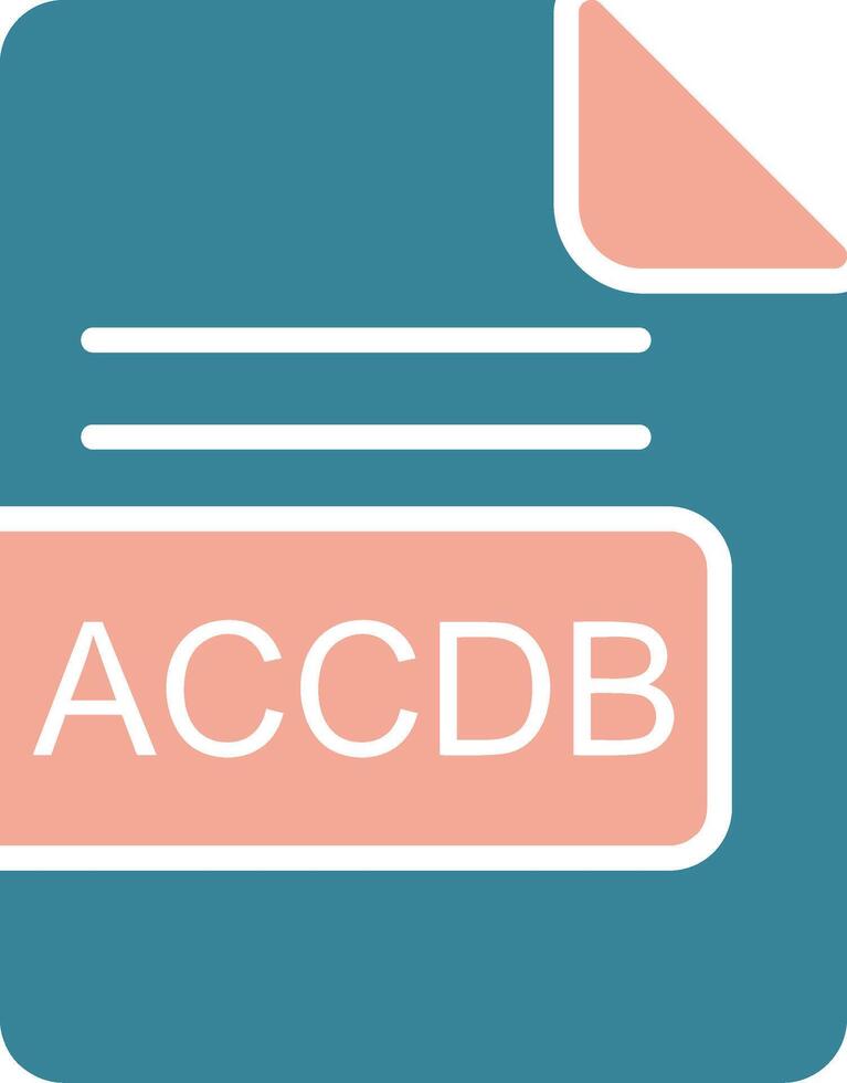 ACCDB File Format Glyph Two Color Icon 43452951 Vector Art at Vecteezy