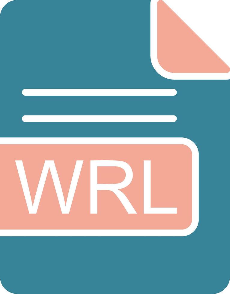 WRL File Format Glyph Two Color Icon 43453841 Vector Art at Vecteezy