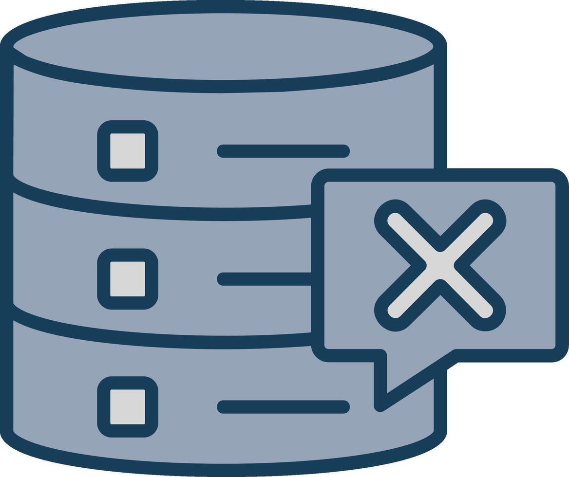 Delete Database Line Filled Grey Icon 43457072 Vector Art at Vecteezy