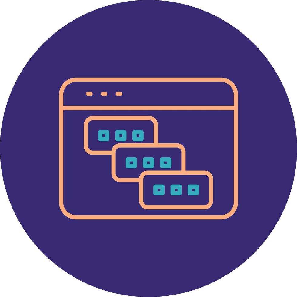 Tasks Line Two Color Circle Icon 43462140 Vector Art at Vecteezy