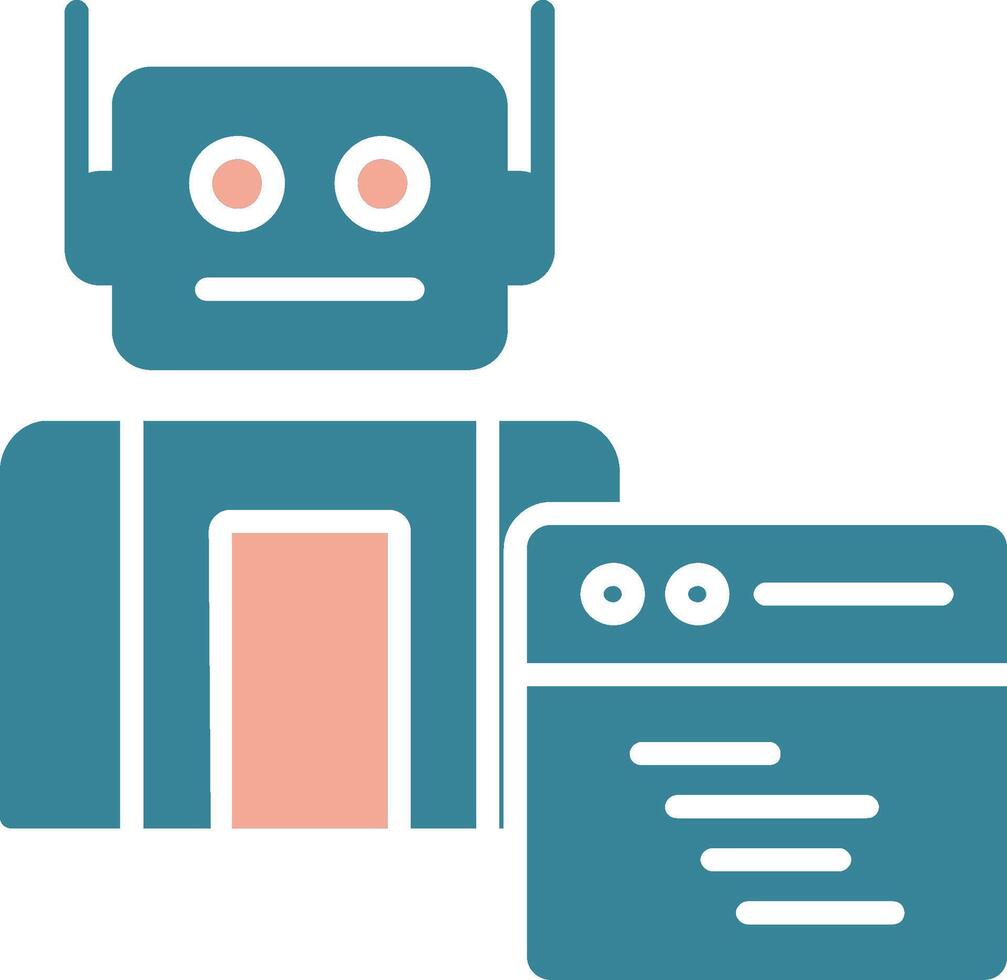 Code Glyph Two Color Icon 43465640 Vector Art at Vecteezy