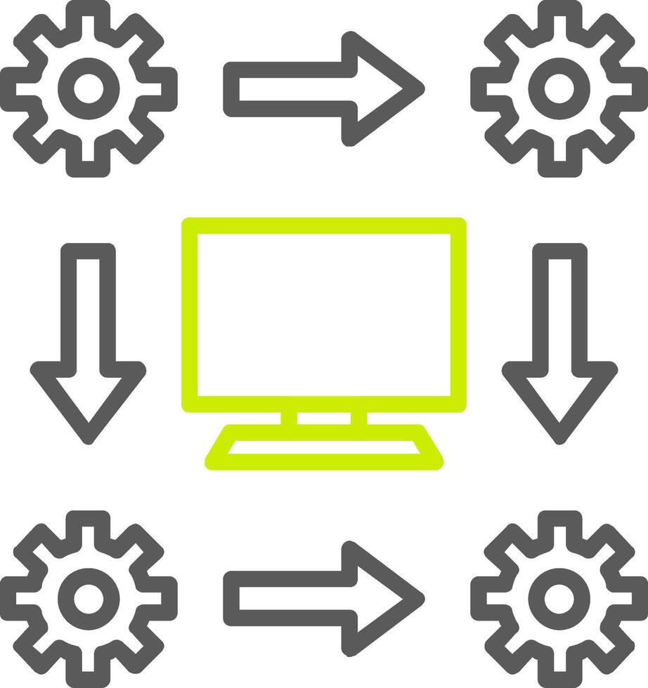 Workflow Line Two Color Icon 43466813 Vector Art at Vecteezy