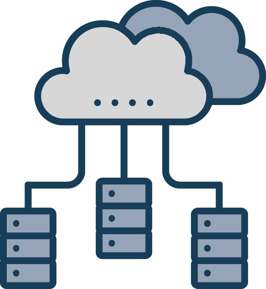 Distributed Database Line Filled Grey Icon 43470731 Vector Art at Vecteezy