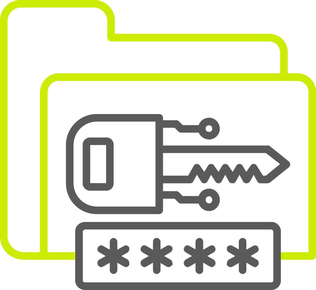 Encryption Line Two Color Icon 43471228 Vector Art at Vecteezy