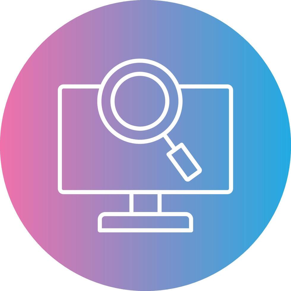 Computer Scan Line Gradient Circle Icon 43471669 Vector Art at Vecteezy