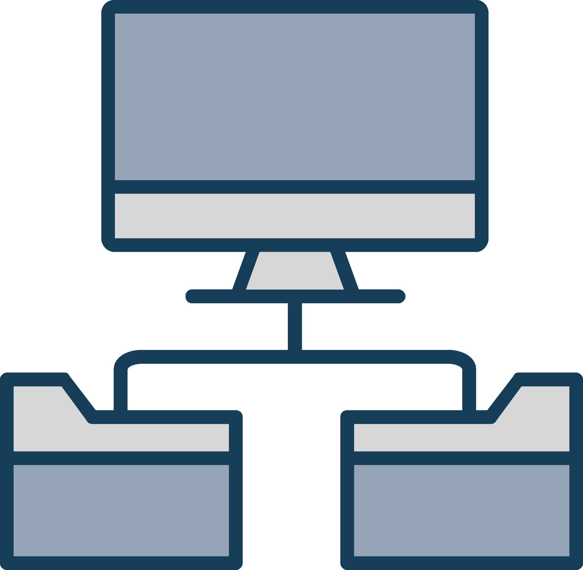 Folders Network Structure Line Filled Grey Icon 43475818 Vector Art At Vecteezy