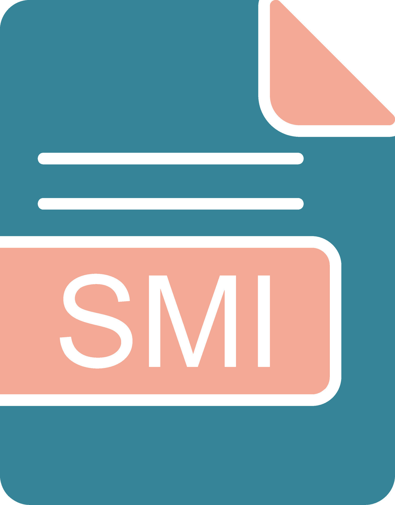 SMI File Format Glyph Two Color Icon 43478118 Vector Art at Vecteezy