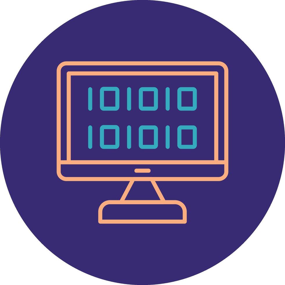 Algorithm Line Two Color Circle Icon 43480875 Vector Art at Vecteezy