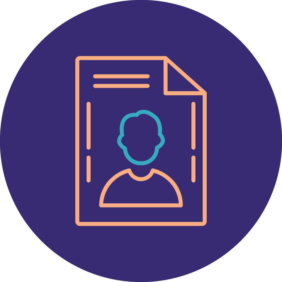 File Line Two Color Circle Icon 43480895 Vector Art at Vecteezy