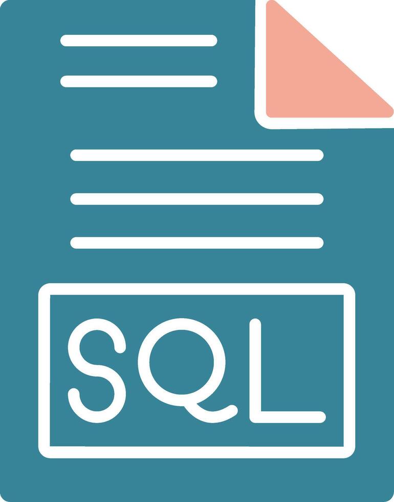 Sql Glyph Two Color Icon 43482023 Vector Art at Vecteezy