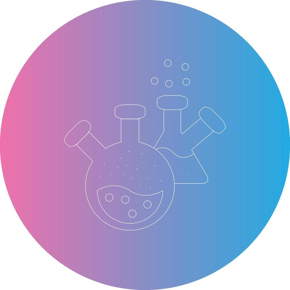 Flask Line Gradient Circle Icon 43484926 Vector Art At Vecteezy