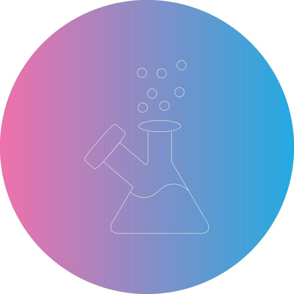 Flask Line Gradient Circle Icon 43484933 Vector Art At Vecteezy
