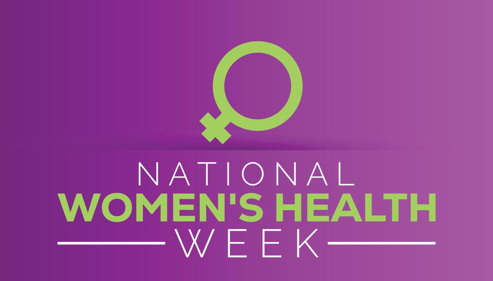 National Womens Health Week Observed Every Year In May Template For