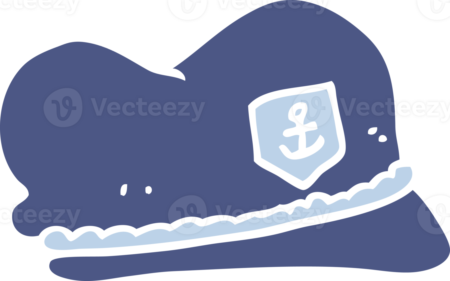 Flat Color Style Cartoon Sailor Hat 43489444 Png