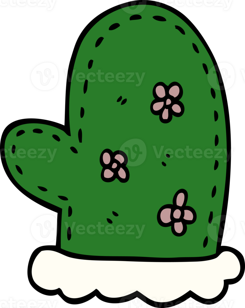 Cartoon Doodle Oven Mitts 43491032 Png