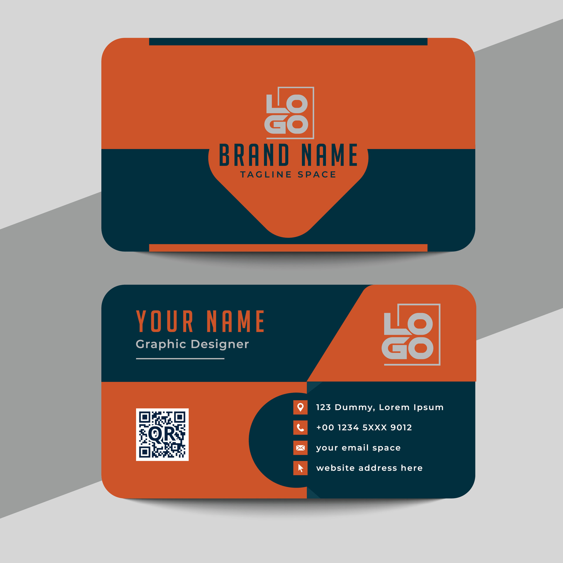 Modern Black And White Business Card Design 43499617 Vector Art At Vecteezy