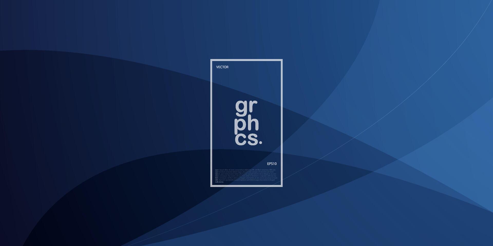 Dark blue dynamic abstract background with overlap curve shape simple design. Creative premium ...