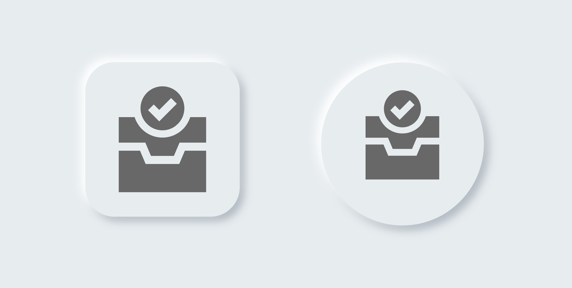 Direct Message Solid Icon In Neomorphic Design Style Inbox Signs