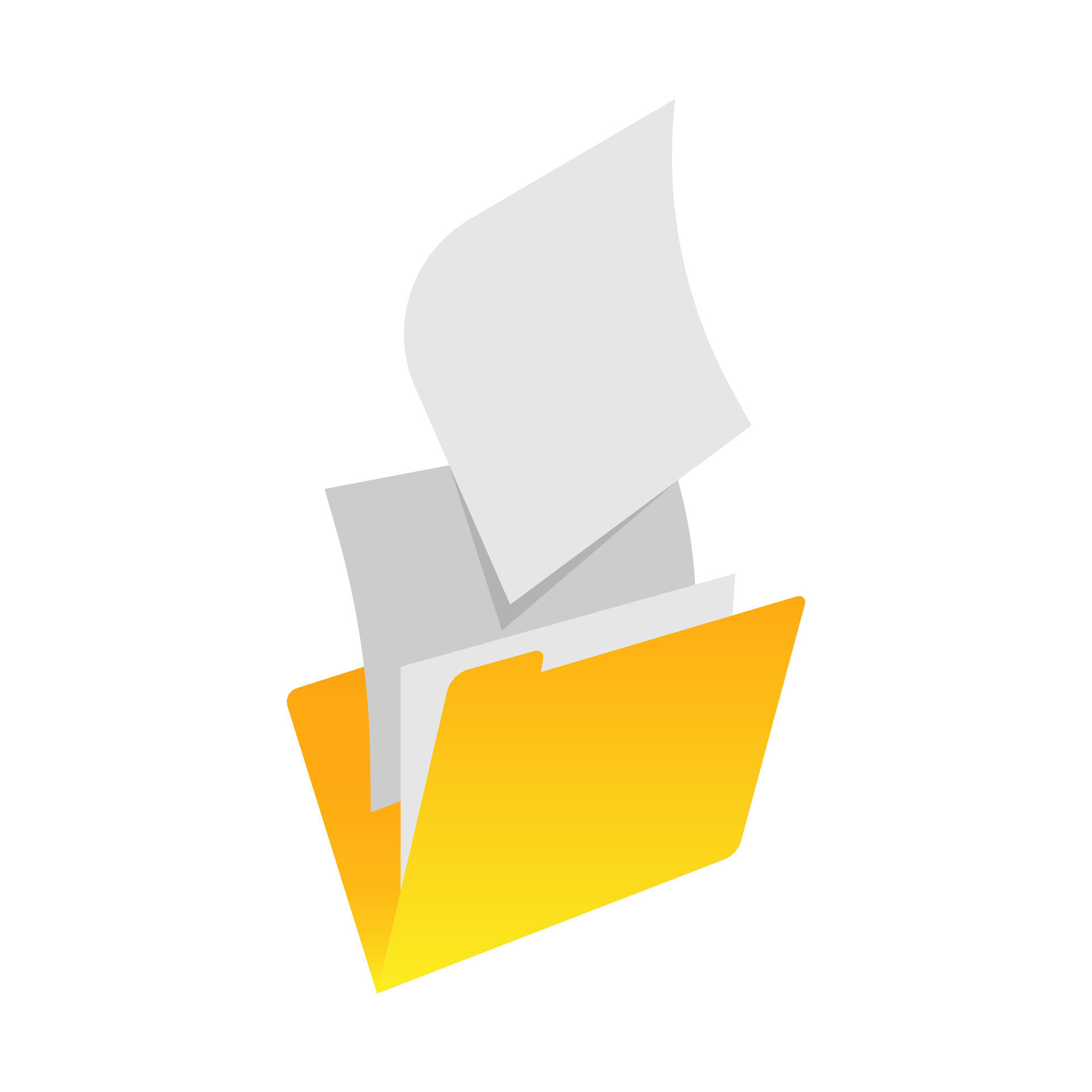 folders with documents. Folder icons isolated on white background ...