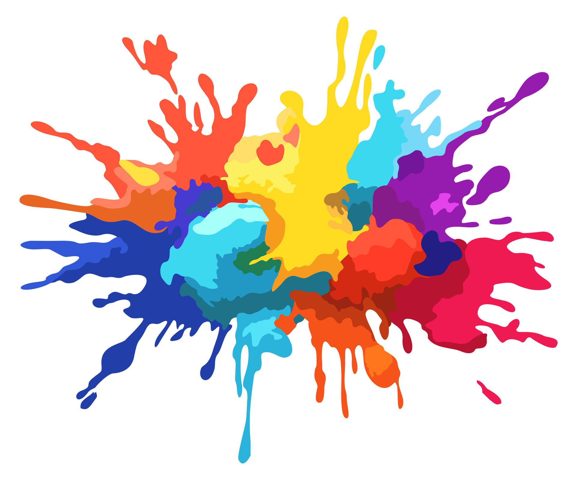 Colorful bright splash. isolated illustration 43505492 Vector Art at ...